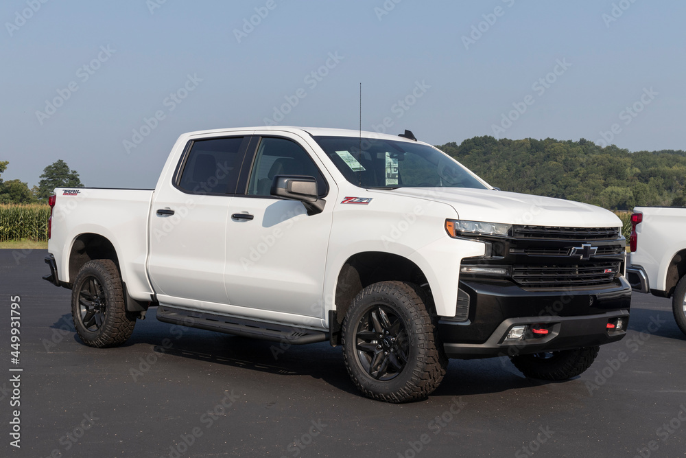 Chevrolet Silverado 1500 display. Chevy offers the Silverado 1500 in WT ...