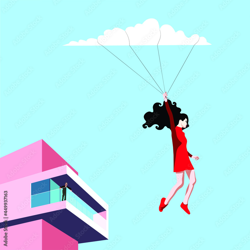 Feminism - Violence Against Women - Women Rights - Running away woman ...