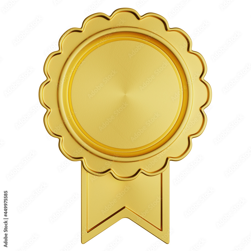 3d rendering of shiny luxury elegant exclusive premium royal golden ...