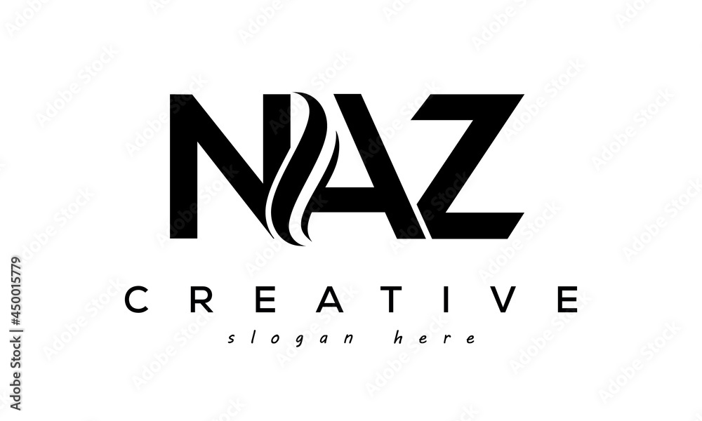 Letter NAZ creative logo design vector Stock Vector | Adobe Stock