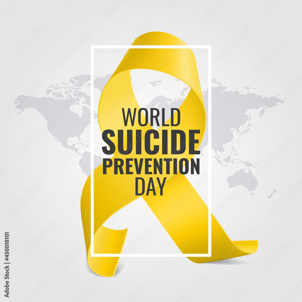 Vector Illustration of world suicide prevention day. Stock Vector ...