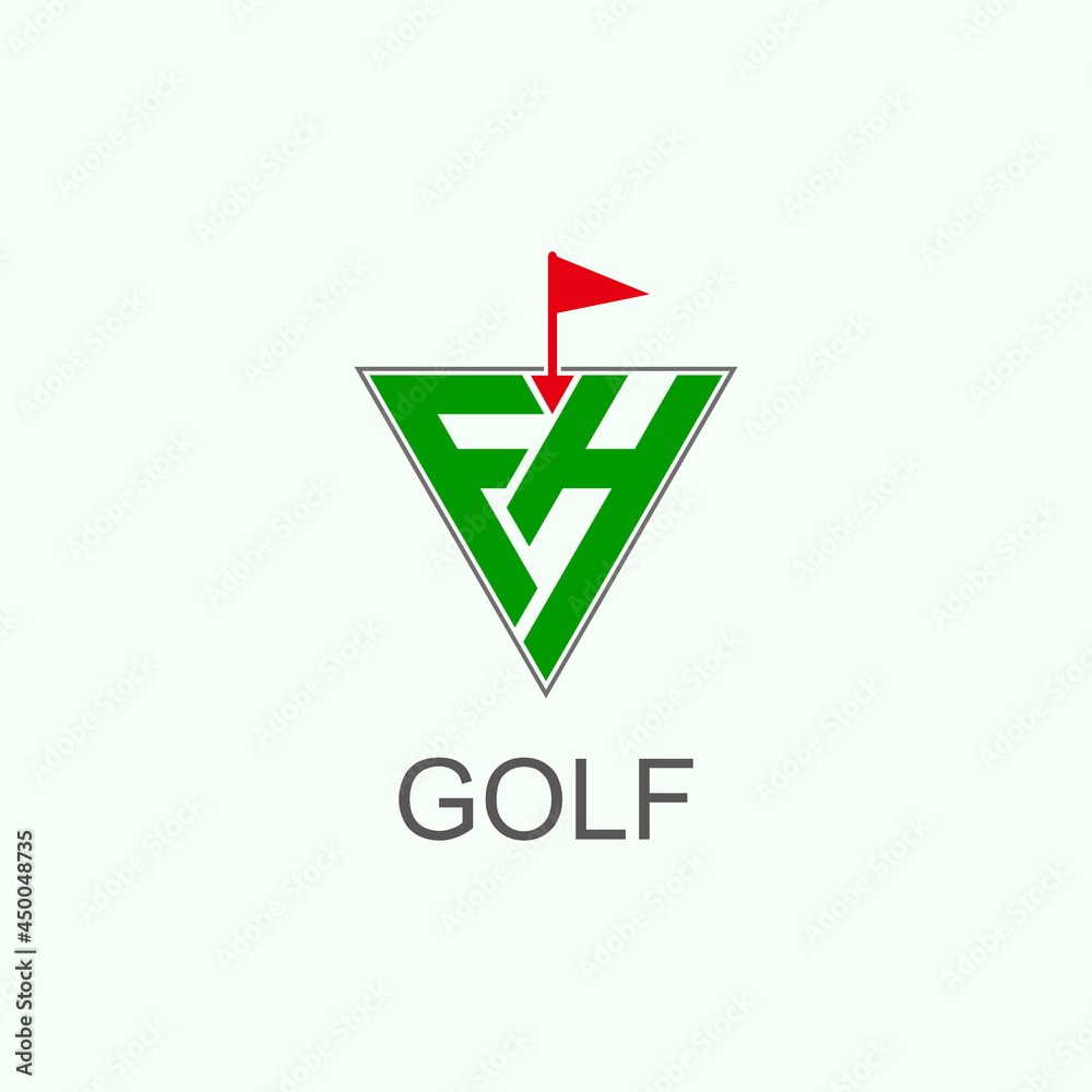letter fh logo Stock Vector | Adobe Stock