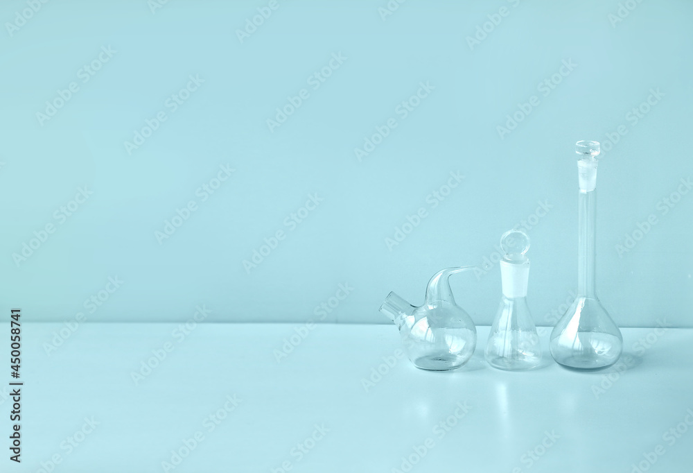 Photo & Art Print Glass Volumetric Flask ,Erlenmeyer flasks ,Laboratory ...