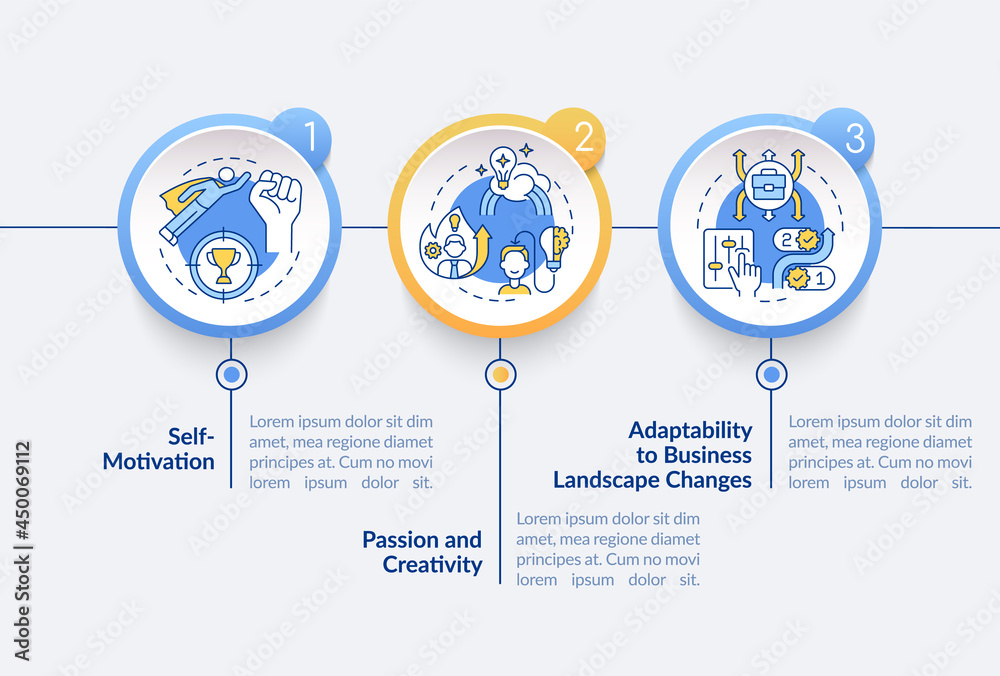 Startup launch requirements vector infographic template. Business ...