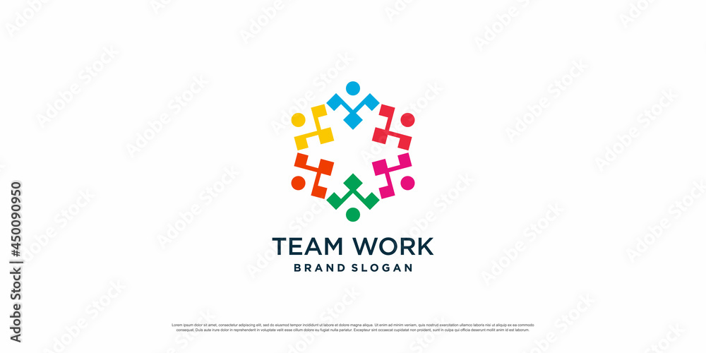 Community logo with modern creative concept Premium Vector part 1 Stock ...