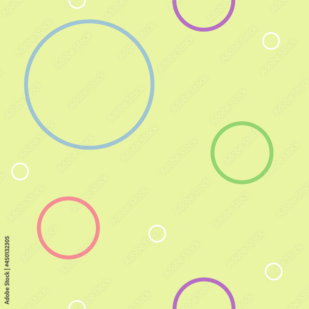 Circle outline seamless texture pattern illustration. Stock ...