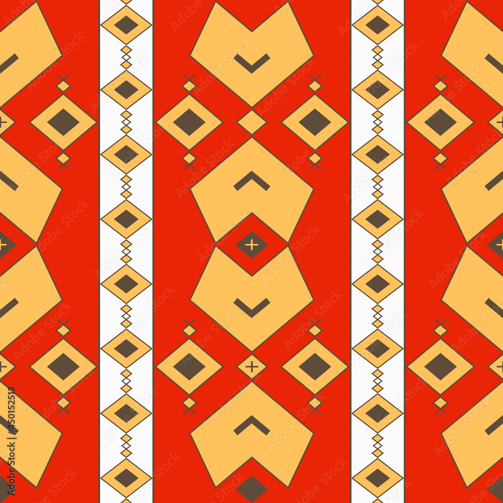 Vintage traditional seamless texture pattern retro illustration. Stock ...