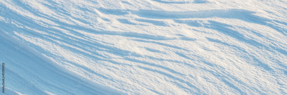 Beautiful winter background with snowy ground. Natural snow texture ...