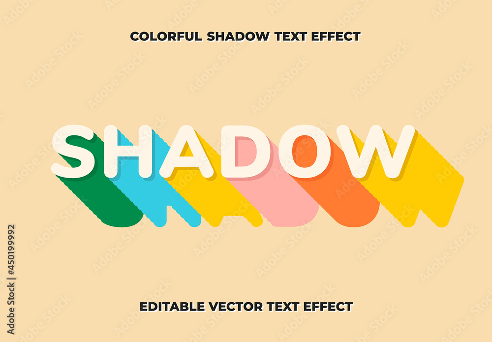 Editable Shadow Text Effect Template Stock Template | Adobe Stock