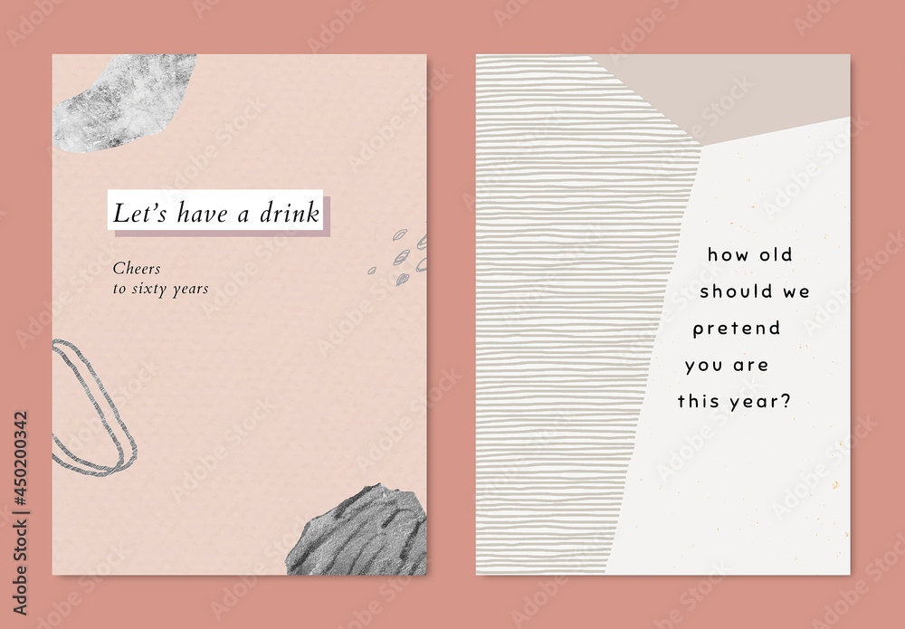 Birthday Greeting Template Stock Template | Adobe Stock