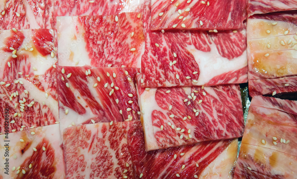 Honetsuki Karubi, Rib-on-bone. It is the least fat red meat. Food ...