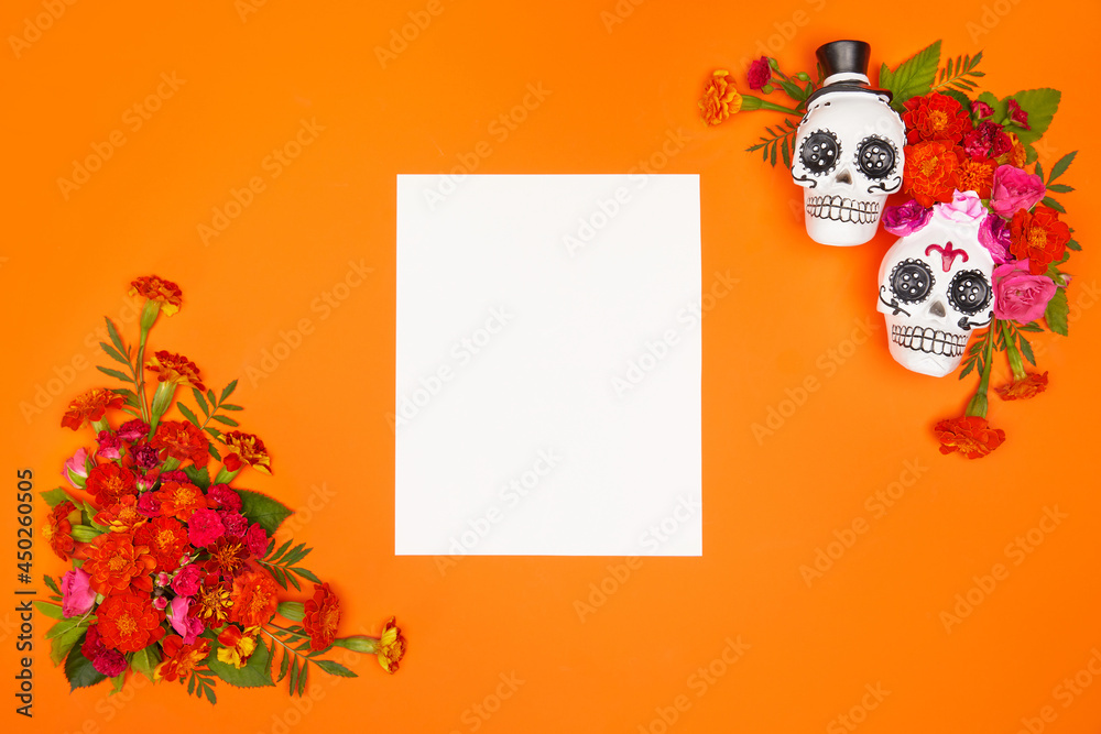 Day of the dead, Dia De Los Muertos, halloween Celebration Background ...