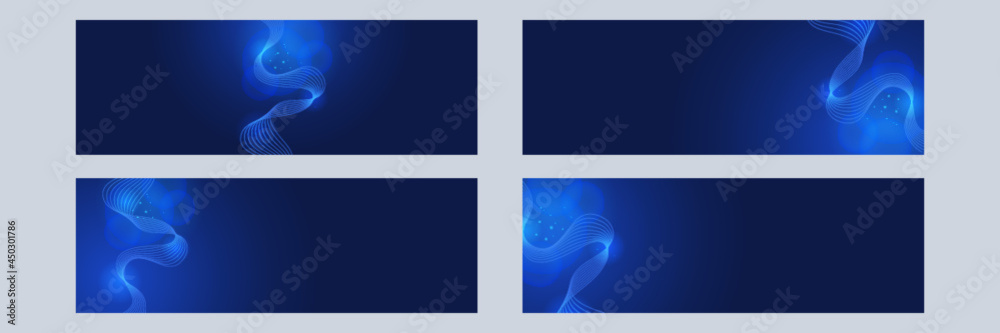Blue tech wide banner background. Circuit Board texture Background ...