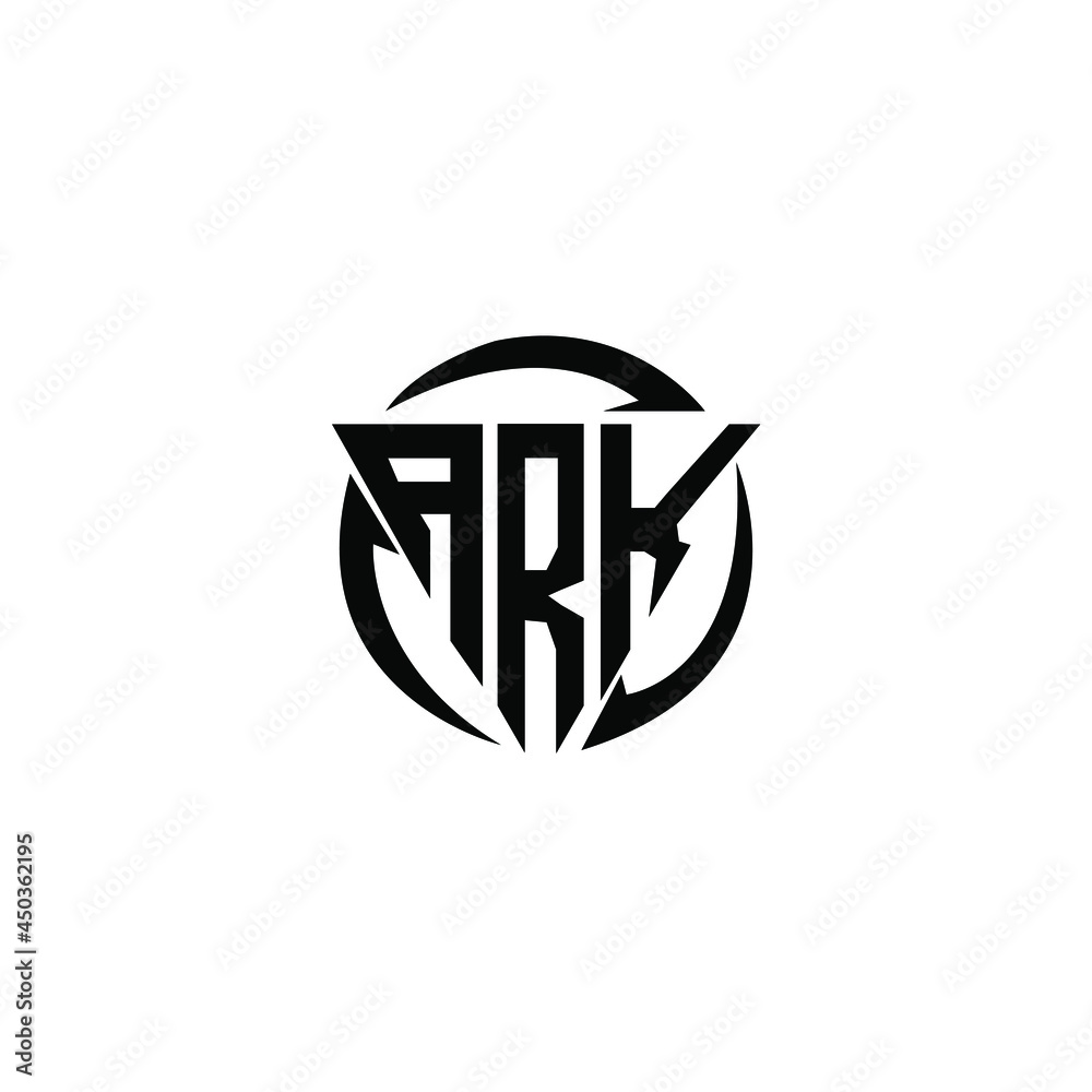 ARK letter logo abstract design. ARK unique design, ARK letter logo ...