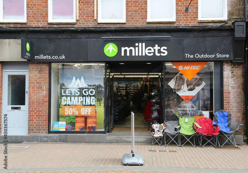 Chesham, Buckinghamshire, England, UK. April 26, 2019. The front ...