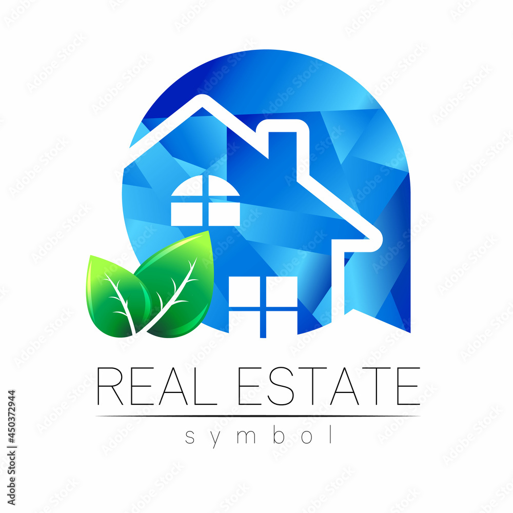 Real Estate Logo Vector Design with Branding Elements for Rent House ...