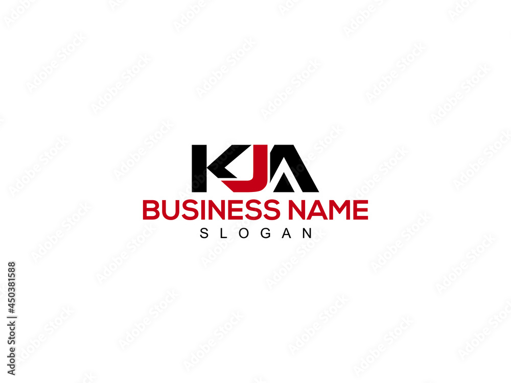 Letter KJA Logo, Creative kja Logo Letter Vector Stock Stock Vector ...