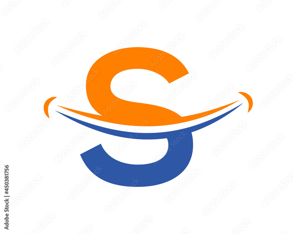 Smile logo with S letter concept. Initial Letter S Happy logo. Letter S ...