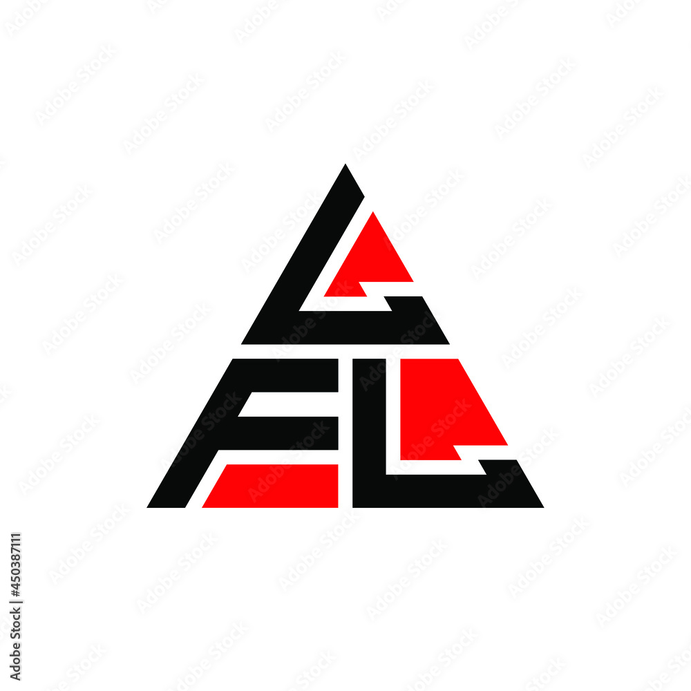 LFL triangle letter logo design with triangle shape. LFL triangle logo ...