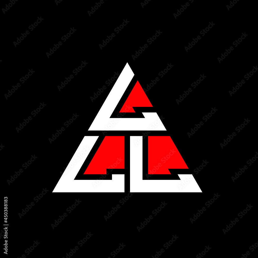 LLL triangle letter logo design with triangle shape. LLL triangle logo ...
