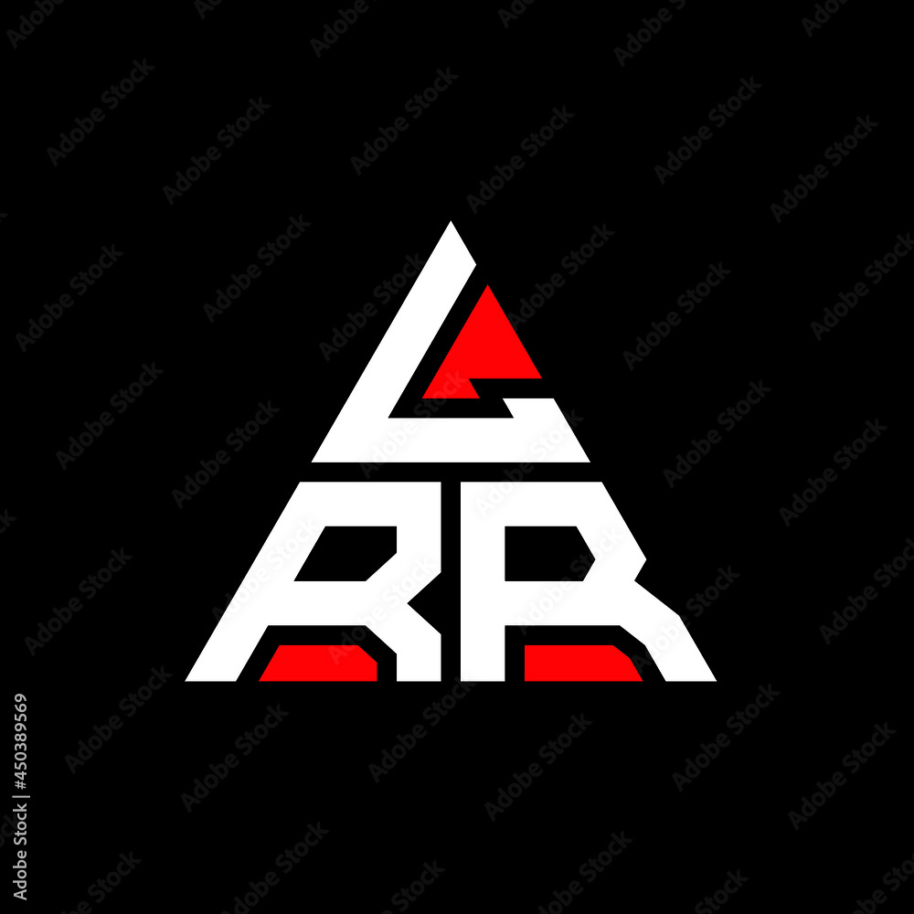 LRR triangle letter logo design with triangle shape. LRR triangle logo ...