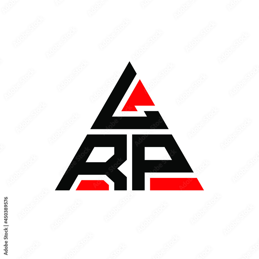 LRP triangle letter logo design with triangle shape. LRP triangle logo ...