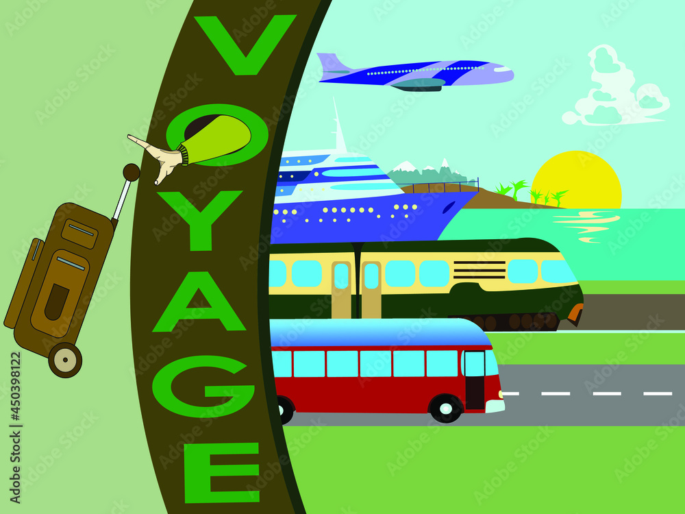 vector image in the form of a tourist postcard with the image of an ...
