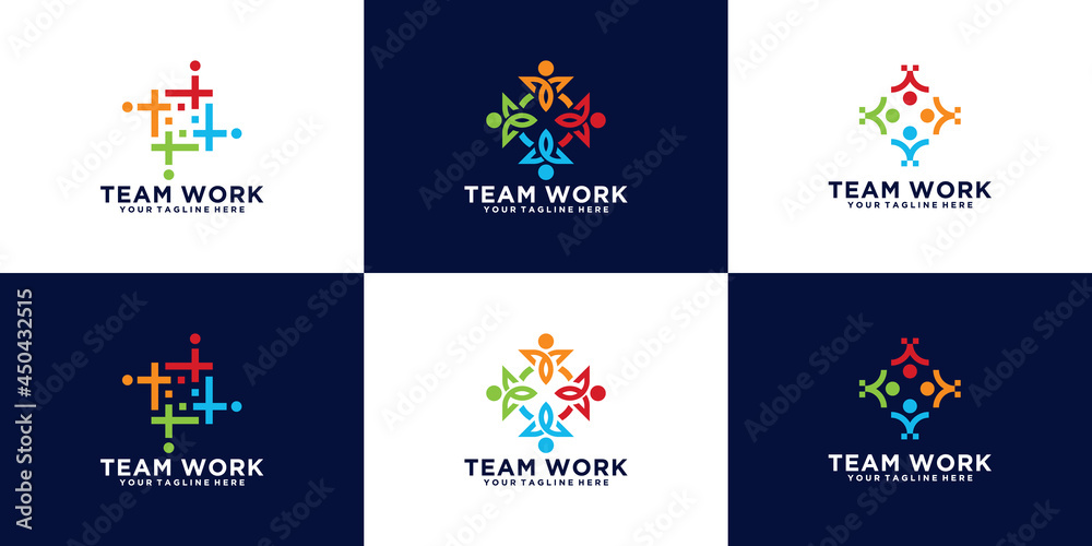 a collection of inspirational logo designs for work teams, communities ...