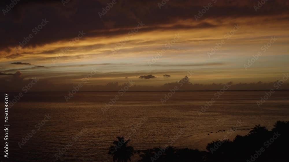 Cinematic aerial pullout over Ostiones Beach in Puerto Rico - Beautiful ...