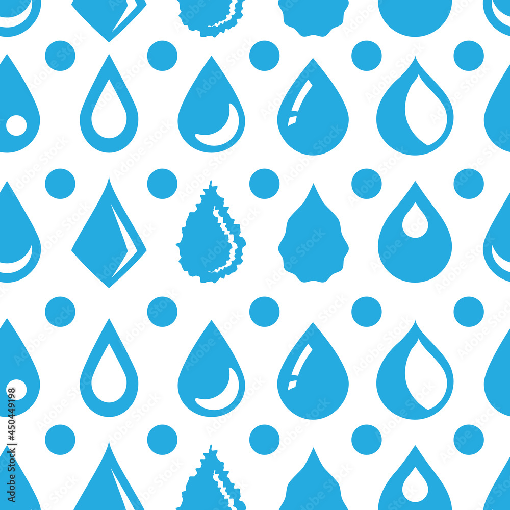 Water Drop Icons, Drip, Symbol, Moisture Sign Collection Stock Vector ...