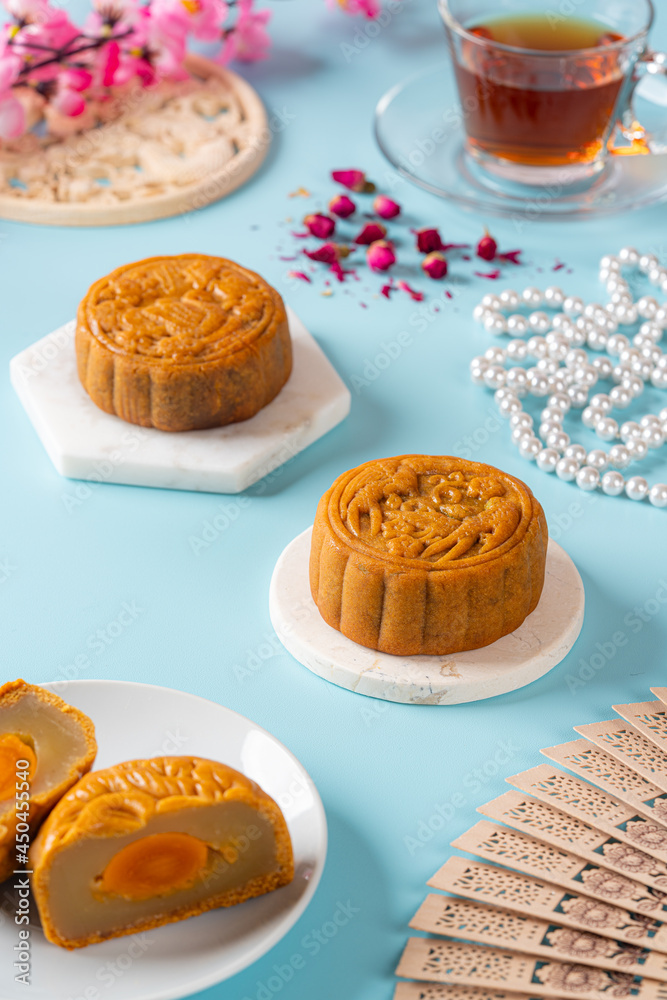 A mooncake is a Chinese bakery product traditionally eaten during the ...