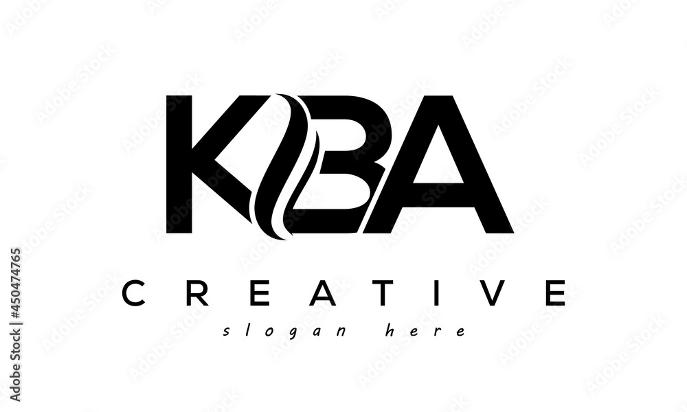 Letter KBA creative logo design vector Stock Vector | Adobe Stock