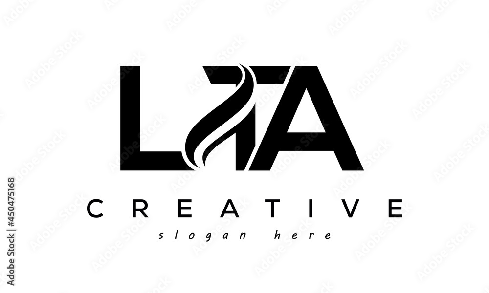 Letter LTA creative logo design vector Stock Vector | Adobe Stock