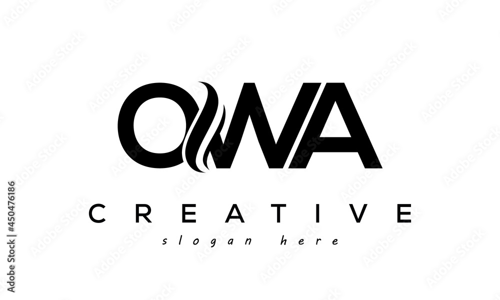 Letter OWA creative logo design vector Stock Vector | Adobe Stock