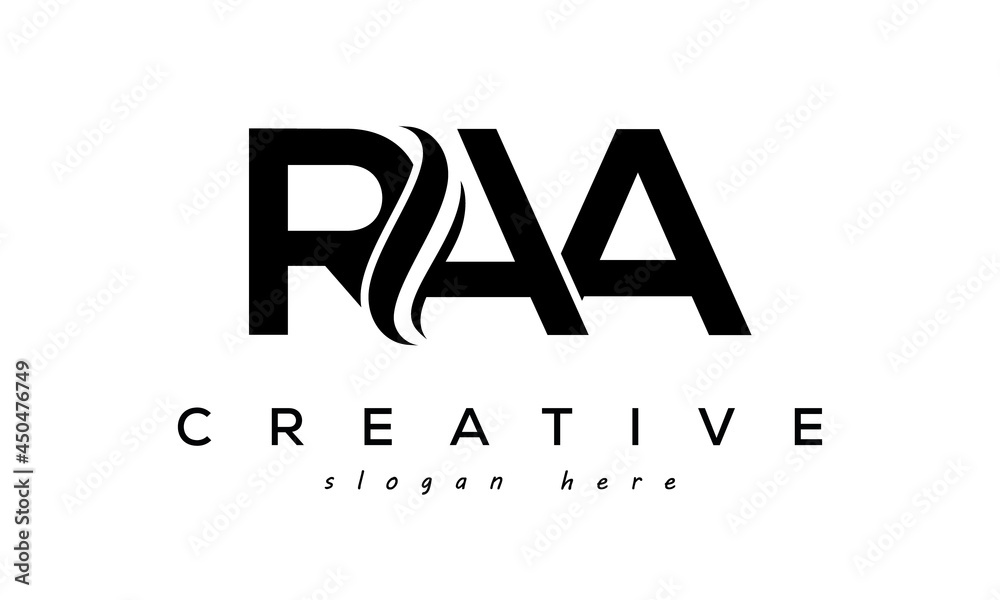 Letter RAA creative logo design vector Stock Vector | Adobe Stock