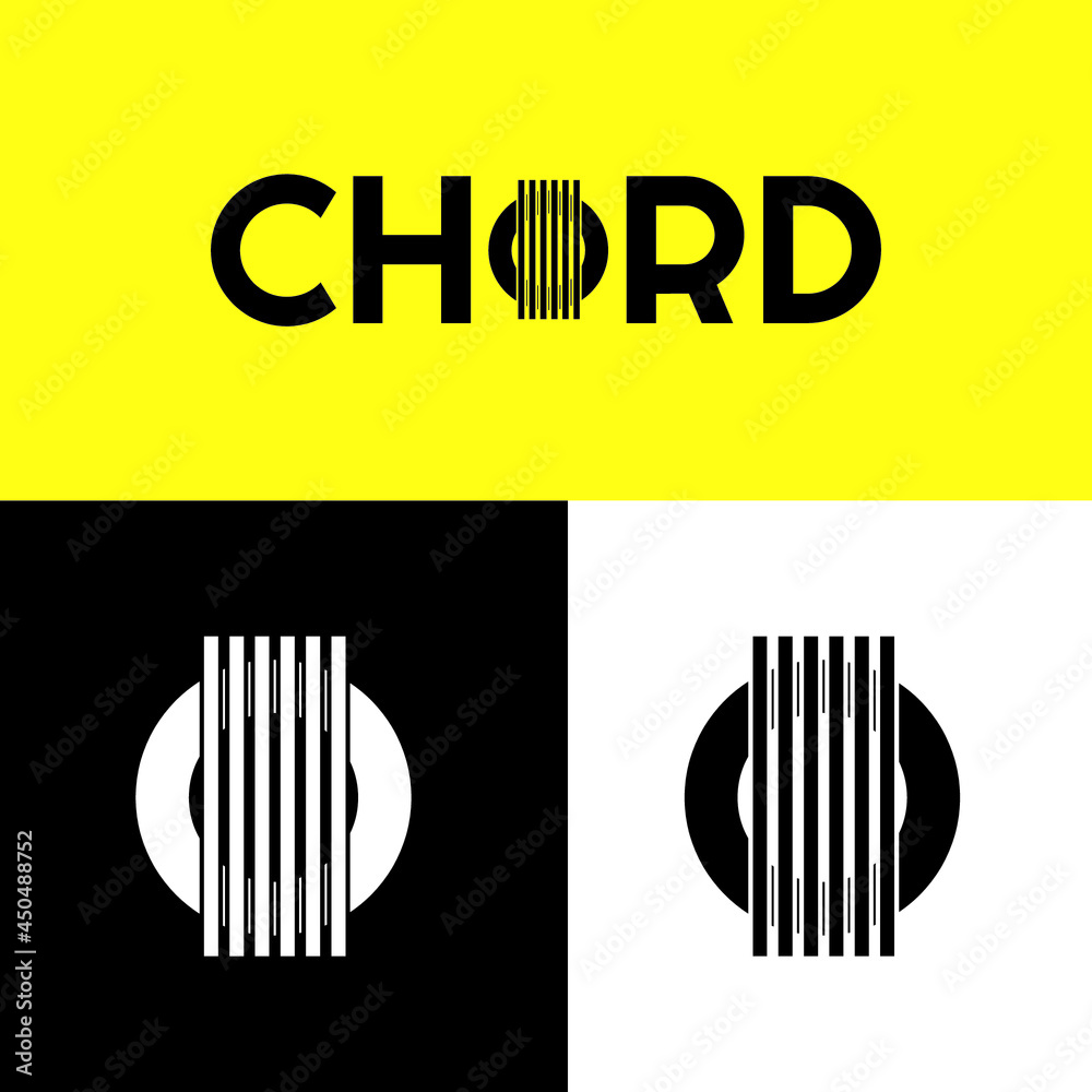 chord concept logo design Stock Vector | Adobe Stock