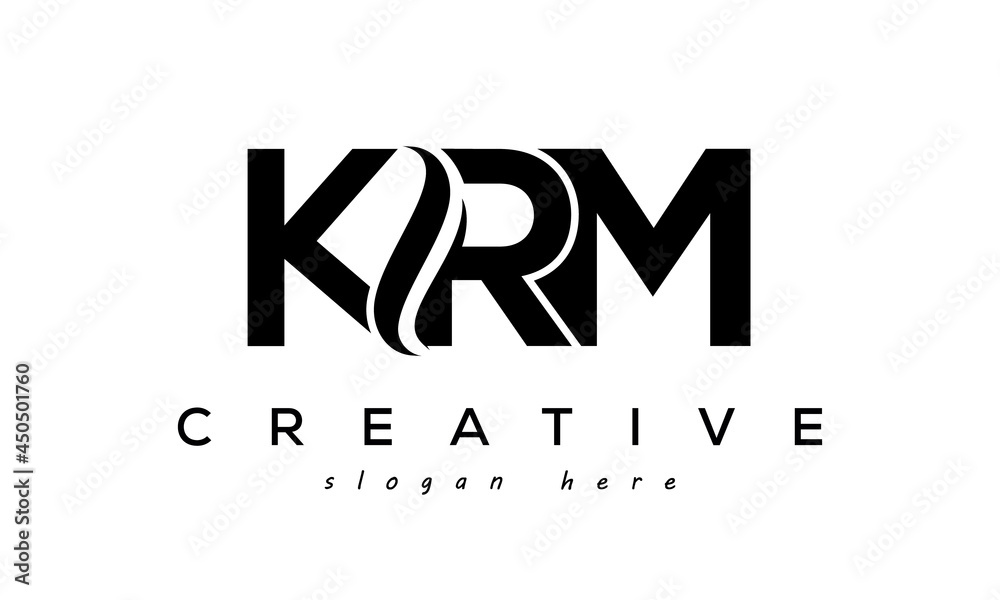 Letter KRM creative logo design vector Stock Vector | Adobe Stock