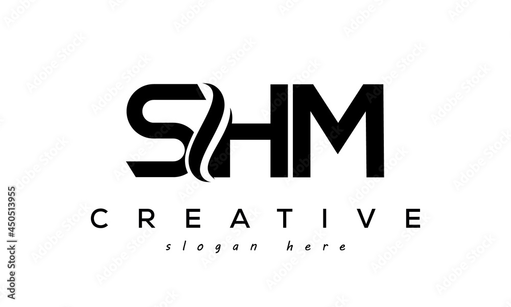 Letter SHM creative logo design vector Stock Vector | Adobe Stock
