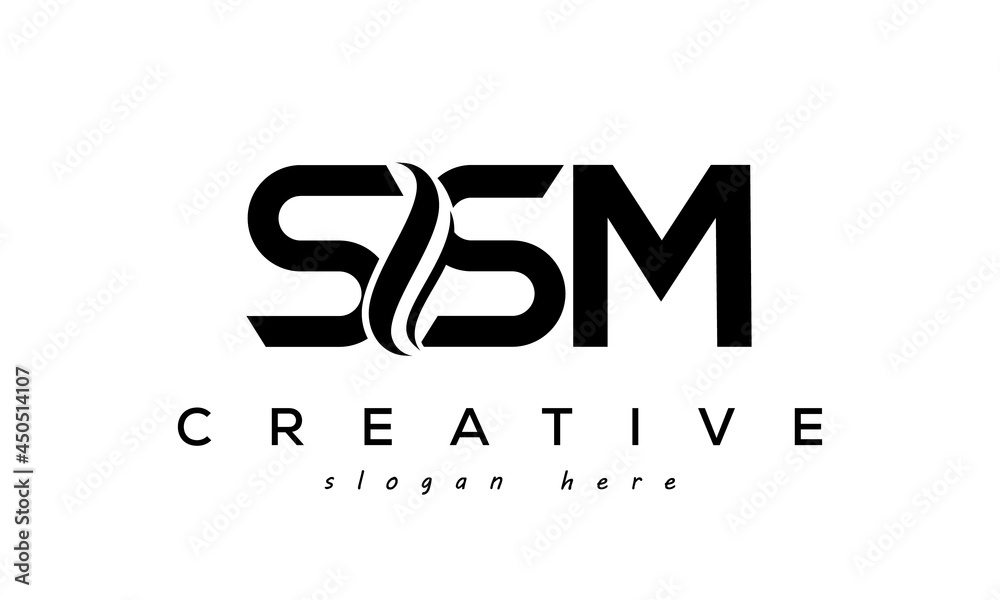 Letter SSM creative logo design vector Stock Vector | Adobe Stock