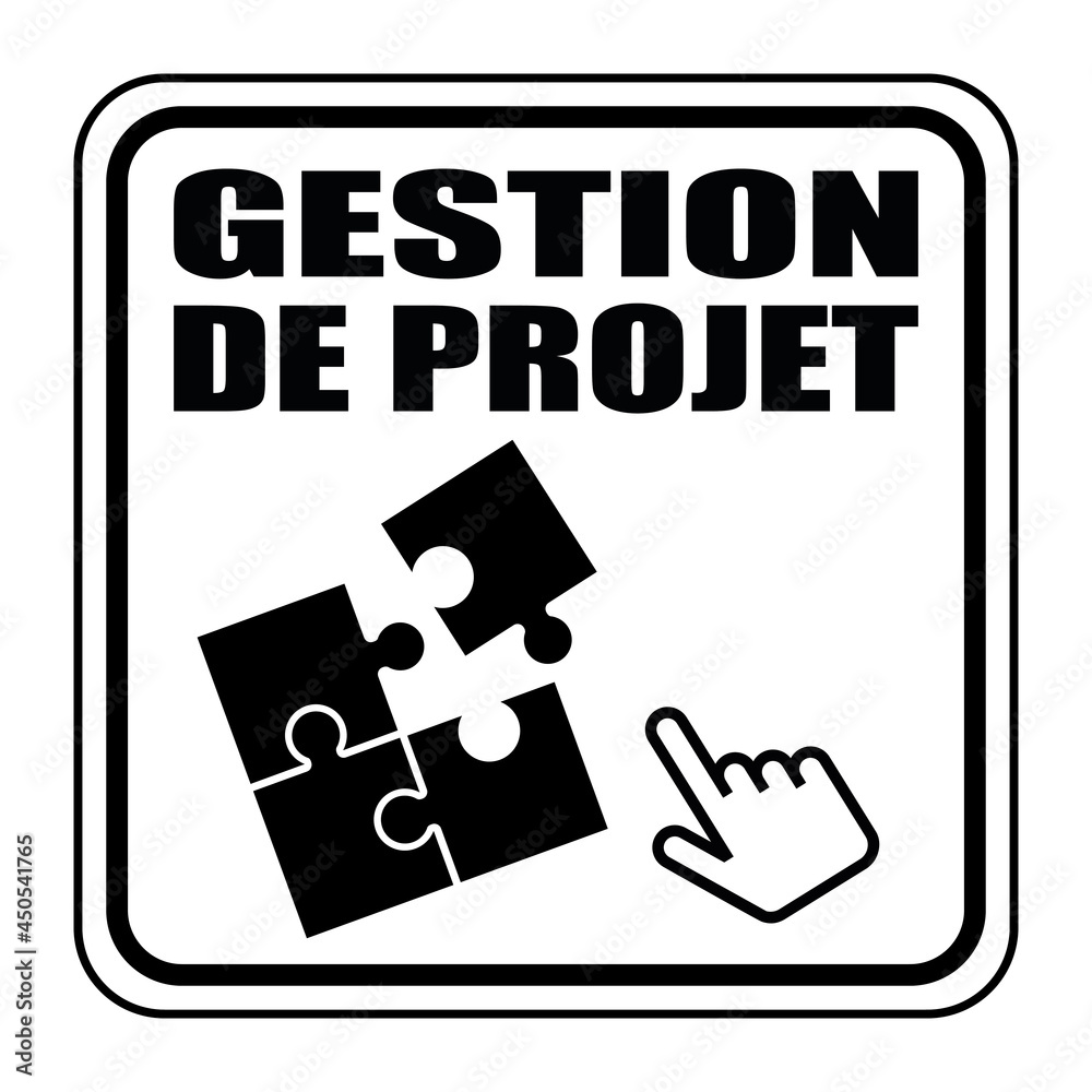 Logo gestion de projet. Stock Vector | Adobe Stock