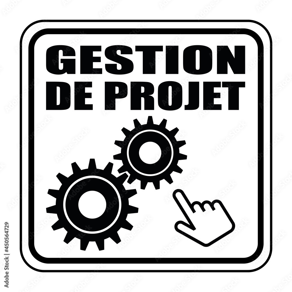 Logo gestion de projet. Stock Vector | Adobe Stock
