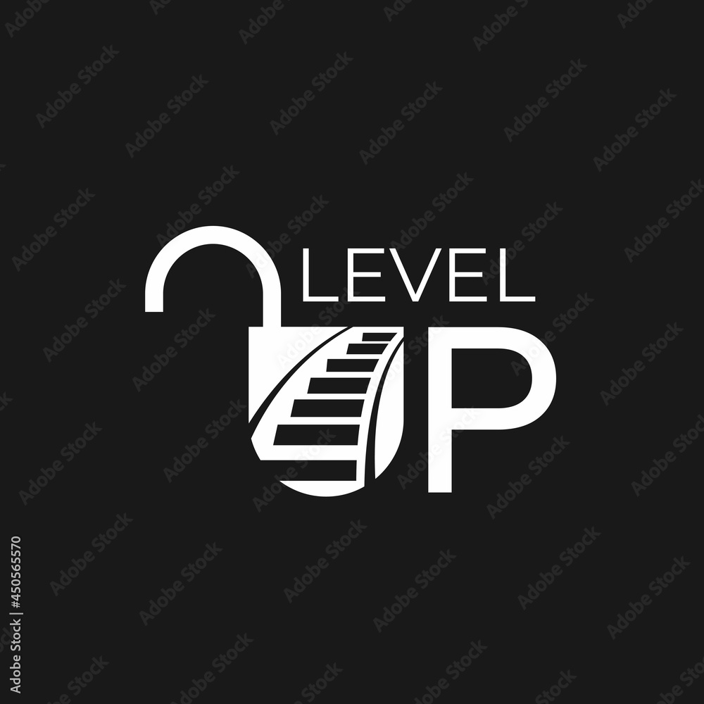 level up logo vector Stock Vector | Adobe Stock