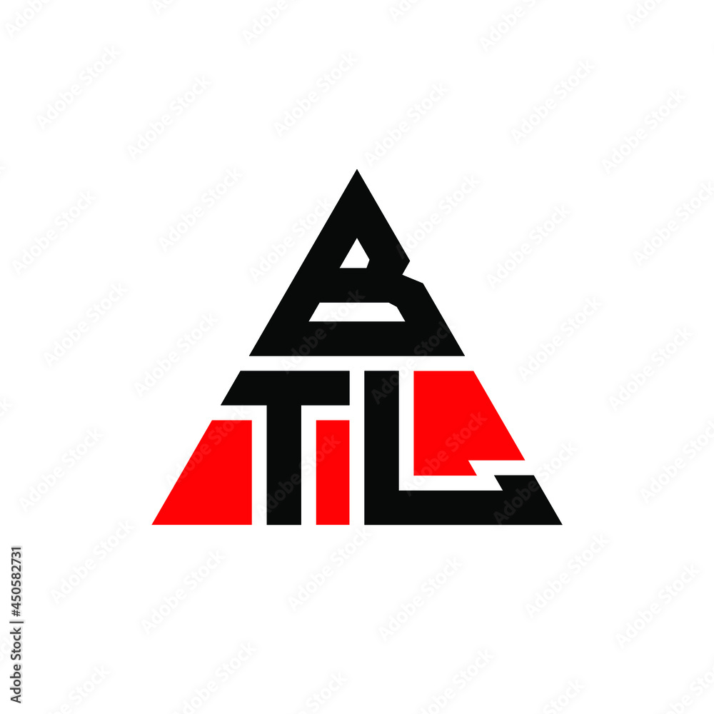 BTL triangle letter logo design with triangle shape. BTL triangle logo ...