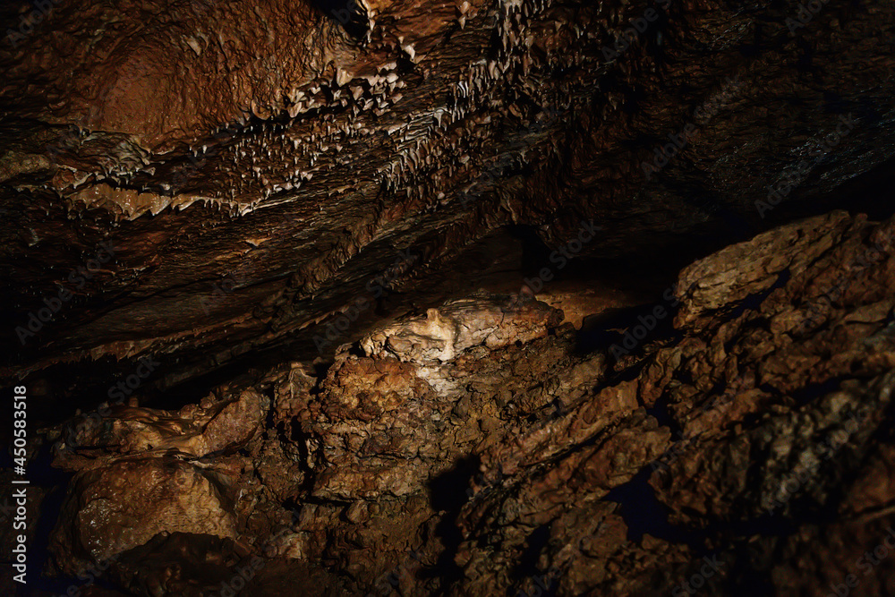 Koneprusy, Czech Republic, 24 July 2021: Natural dripstone rock ...