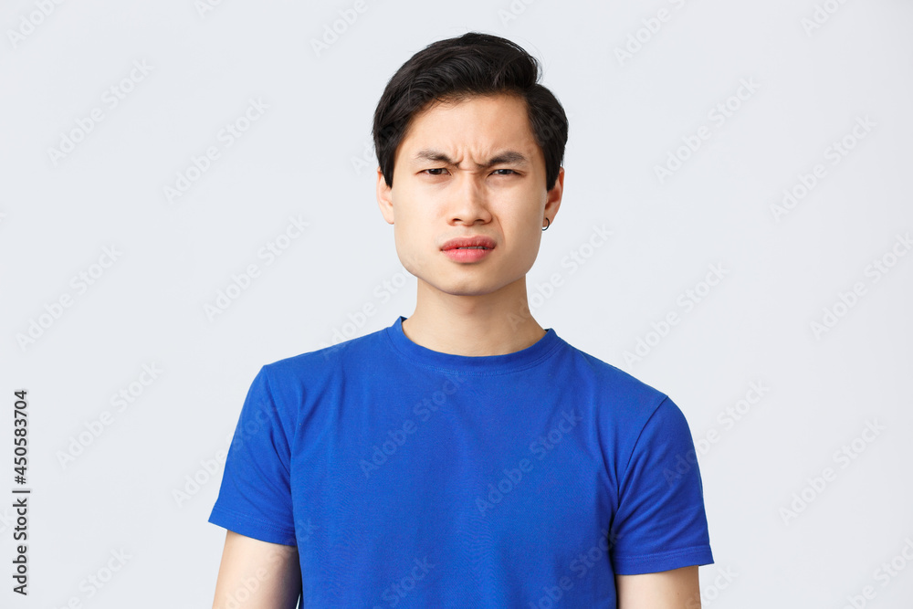 Lifestyle, people emotions and beauty concept. Wtf going on. Frustrated ...