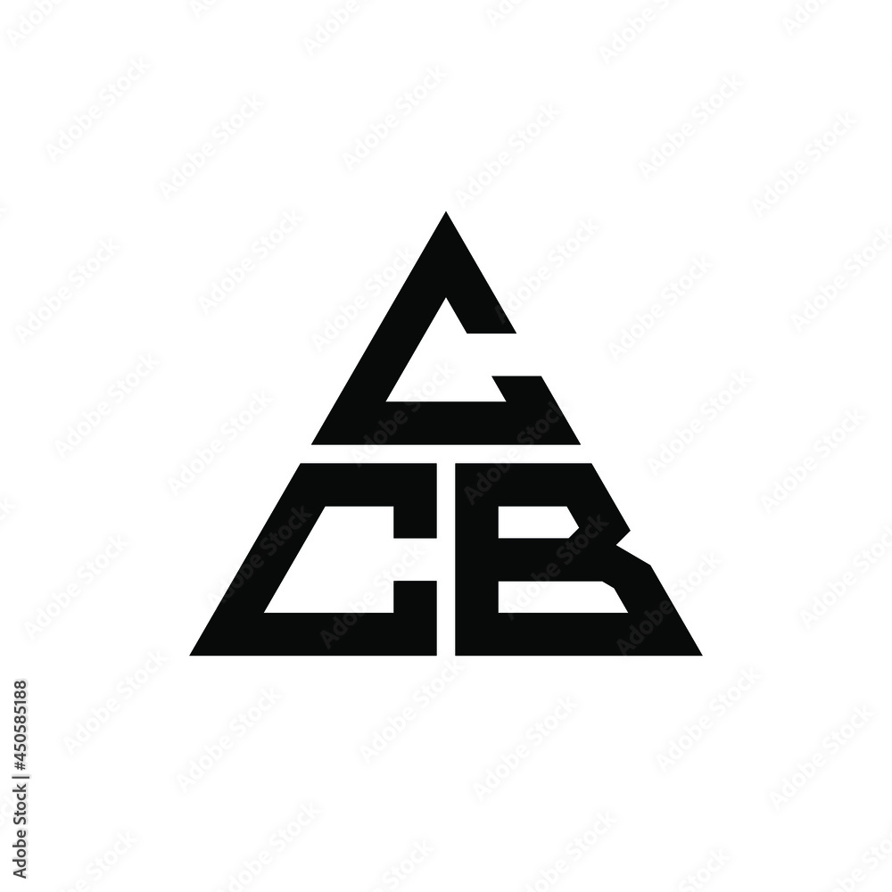 CCB triangle letter logo design with triangle shape. CCB triangle logo ...