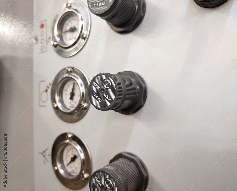 Electrical switch gear at Low Voltage motor control center cabinet ...