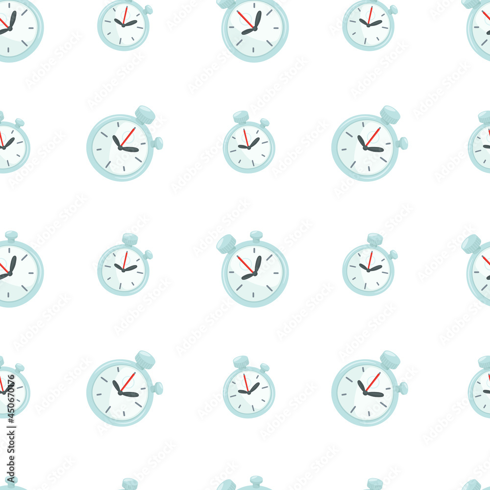 Chronometer Icon Emoji Pattern. Timer Speed Seamless Background Symbols ...