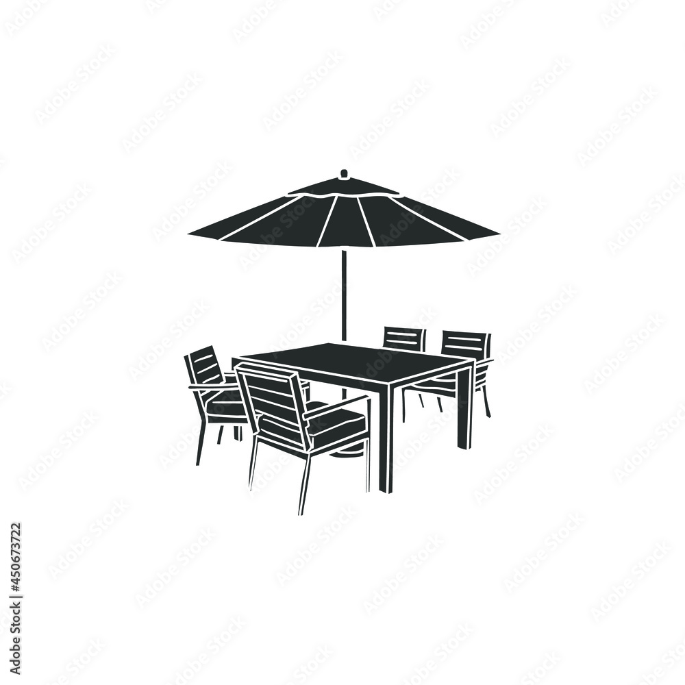 Outdoor Group Icon Silhouette Illustration. Party Friend Vector Graphic ...