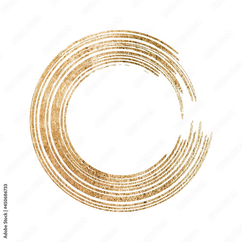 Gold round design templates for for poster, brochure, invitation, cover ...